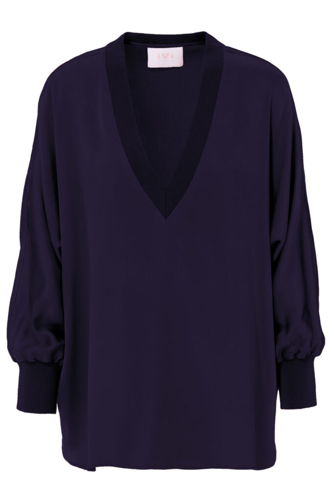SOLID SILK Tunika navy - IVI GmbH